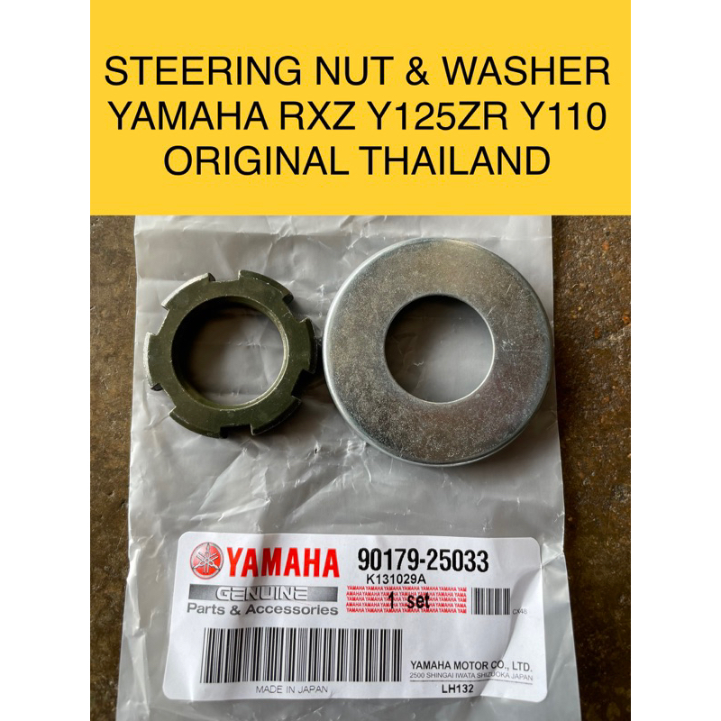 RXZ STEERING NUT & WASHER SET ORIGINAL THAILAND FOR RXZ Y125ZR Y110 ...