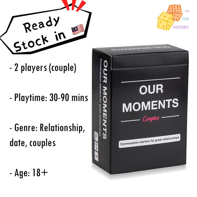OUR MOMENTS Couples card games: 100 Conversation Starters for Great ...