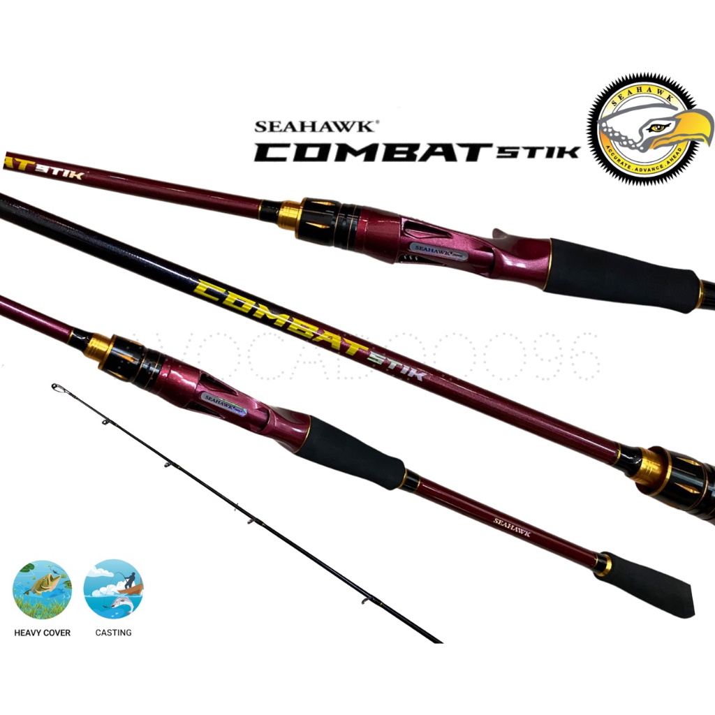 SEAHAWK COMBAT STIK Heavy cover Casting Rod | Shopee Malaysia