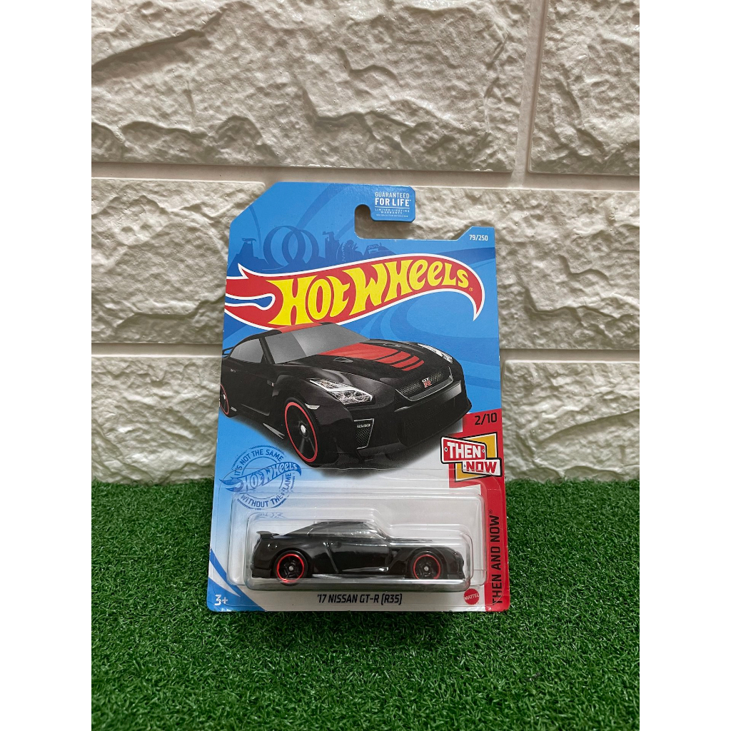 HOT WHEELS '17 NISSAN GT-R (R35)(USA CARD)(THEN AND NOW)(PREMIUM BLACK ...