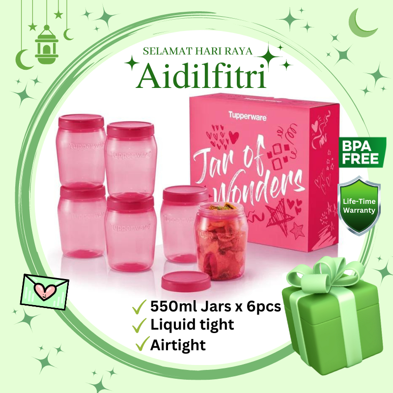 Tupperware Universal Jar 550ml Tupperware Gift Set Murah (Warna Merah ...