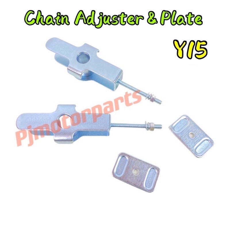 Y15 Y15ZR V1 V2 - Chain Adjuster Bracket & Plate Swing Arm Cover Plate ...