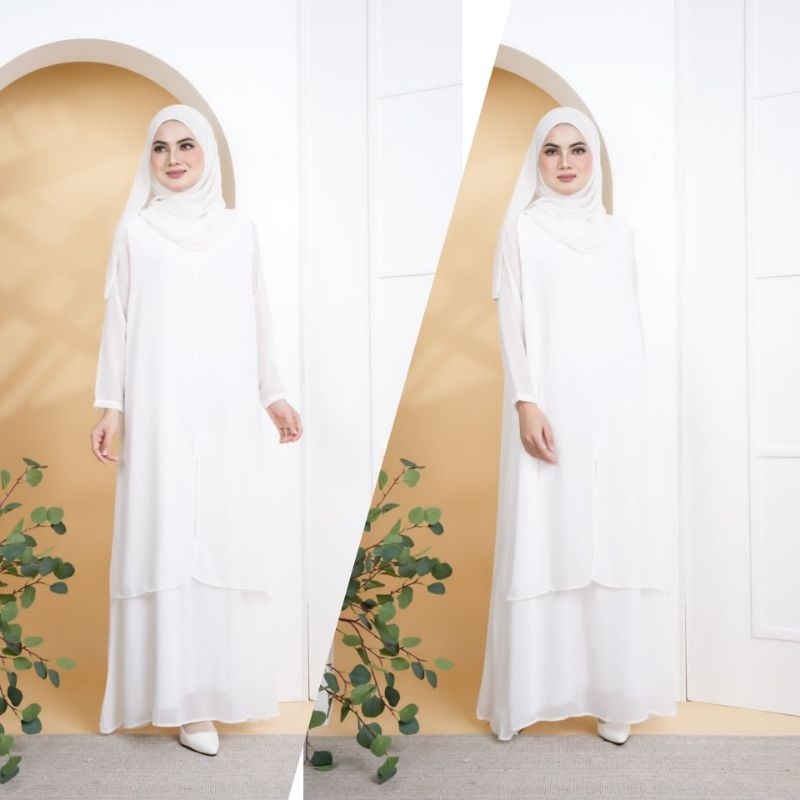 NEW‼️ DRESS PRINCESS MUSLIMAH VIRAL • TEMA PUTIH SUCI • DRESS EVENT ...