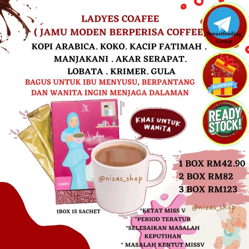 NUFIYA LADYES COAFEE JAMU MODEN MINUMAN JAMU PRACAMPURAN COFFEE ...