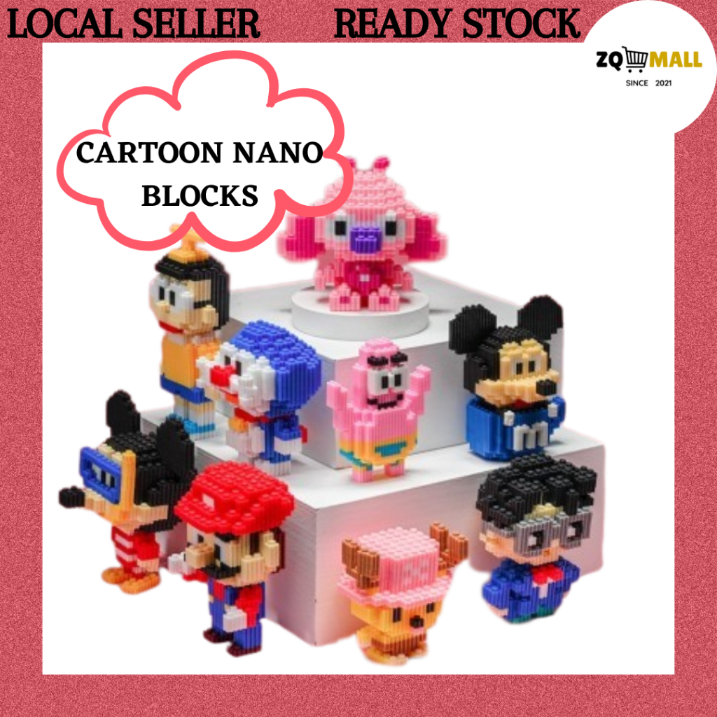 Nano Cartoon Diamond Blocks Doll Collection Micro Building Blocks Toys ...