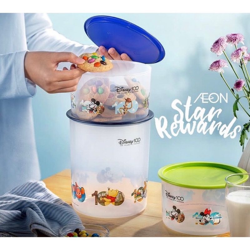 [LIMITED STOCK] Tupperware Disney 100 One Touch 3pcs / AEON BigAEON ...
