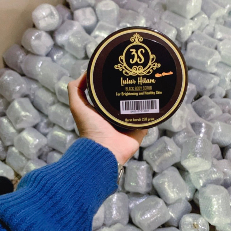 ready stock 💯 original lulur hitam 3s Black Scrub | Shopee Malaysia