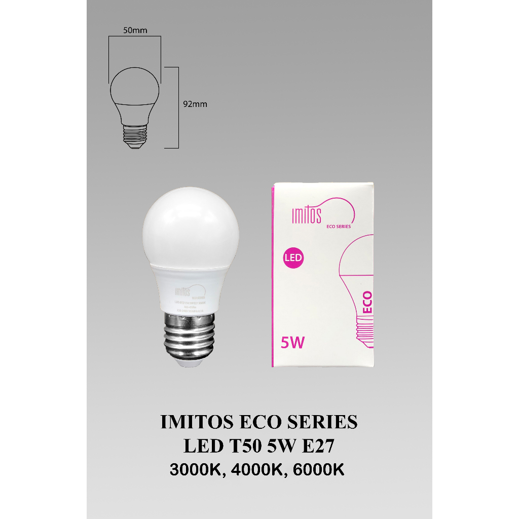 IMITOS EC0 LED/ E27 / ECO SERIES / LAMPU LED | Shopee Malaysia