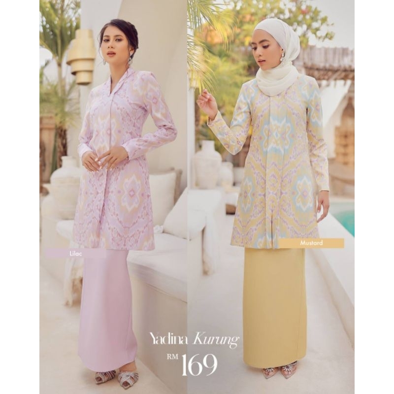 RAYA 2023 NEW Yadina Kebaya Modern Pastel BF Jemels Floral Soft pink ...