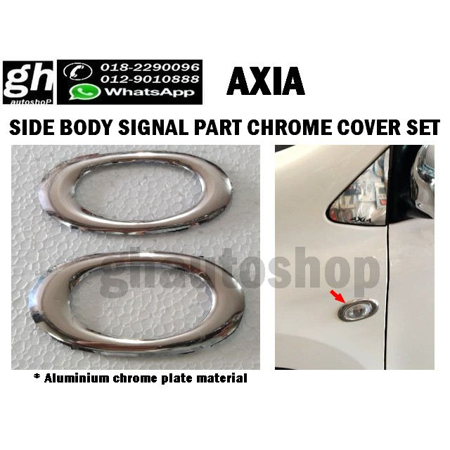 AXIA side signal part chrome cover set (2pcs) | Shopee Malaysia