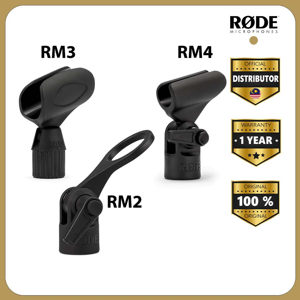RODE RM2 Stand Mount for NTK/NT1000 / RM3 NT3, 4, / RM5 for NT5 & Condenser Microphones | Shopee ...
