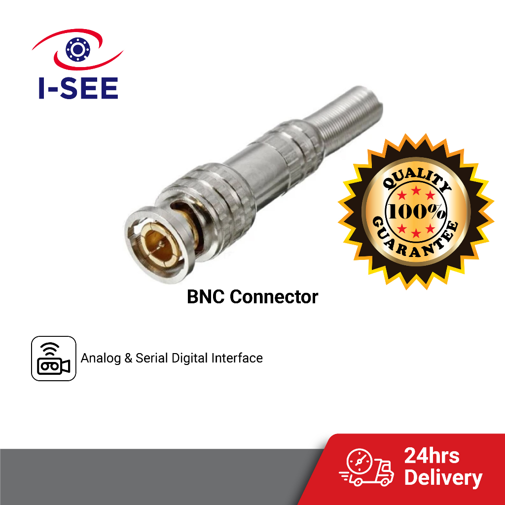 10pcs BNC Connector Ready Stock Male Type To Coaxial Connector Video ...