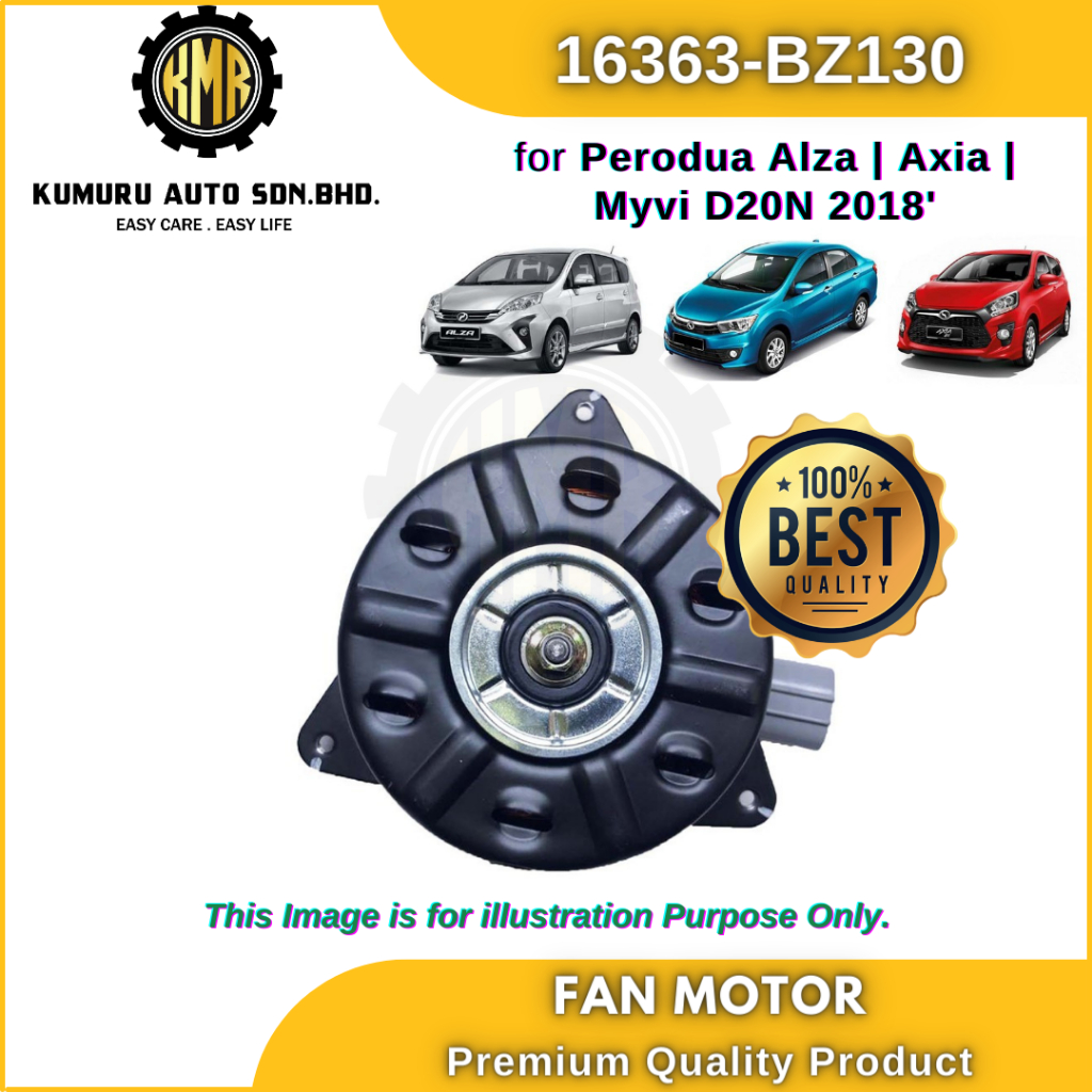 (1@pc) Radiator Fan Motor Perodua Alza Axia Bezza Myvi MG3 Myvi D20N ...