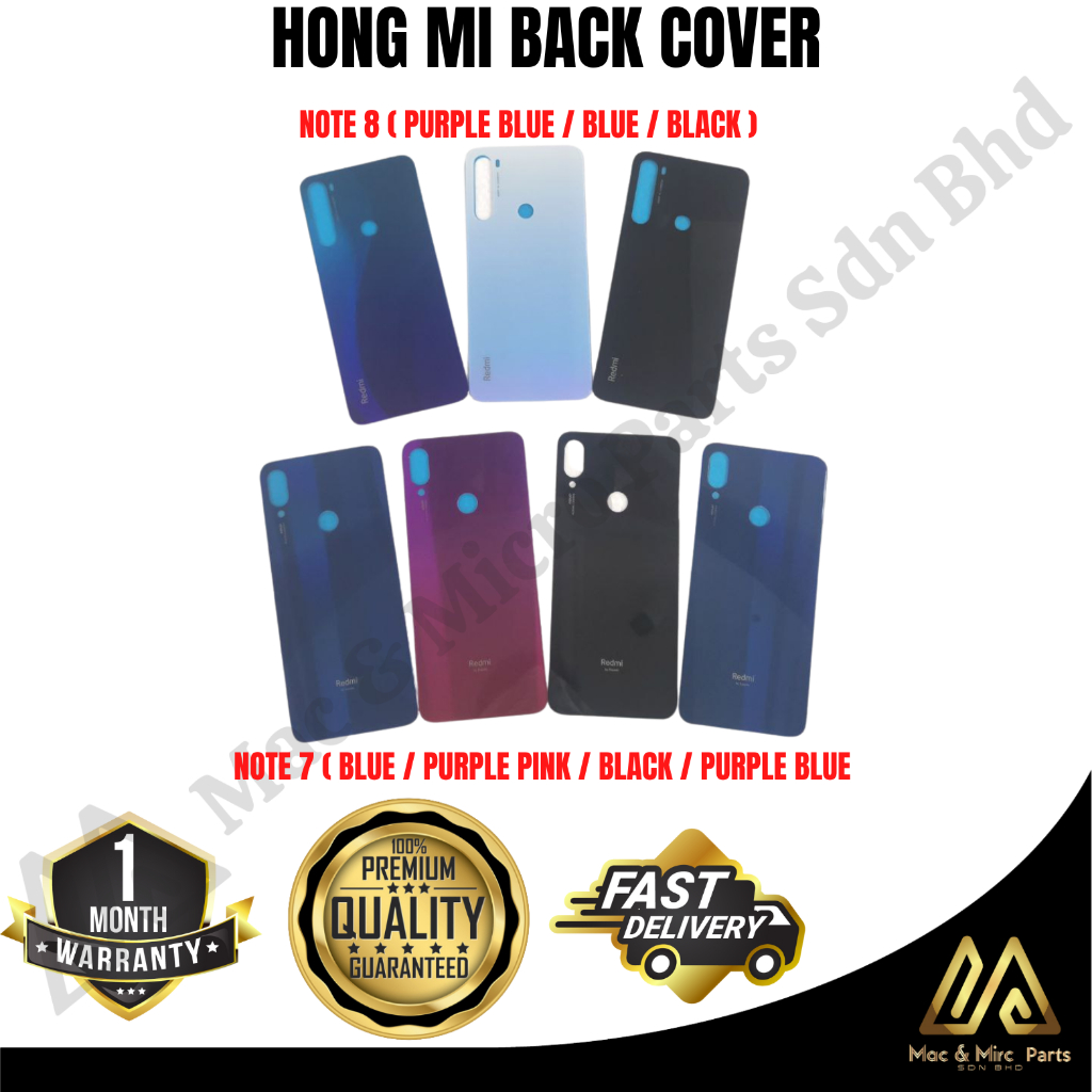 HONG MI NOTE 8 / NOTE 7 BACK COVER ( READY STOCK ) | Shopee Malaysia