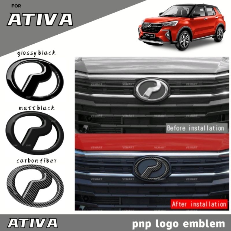 Vemart Perodua ativa car logo emblem frame plug&play | Shopee Malaysia