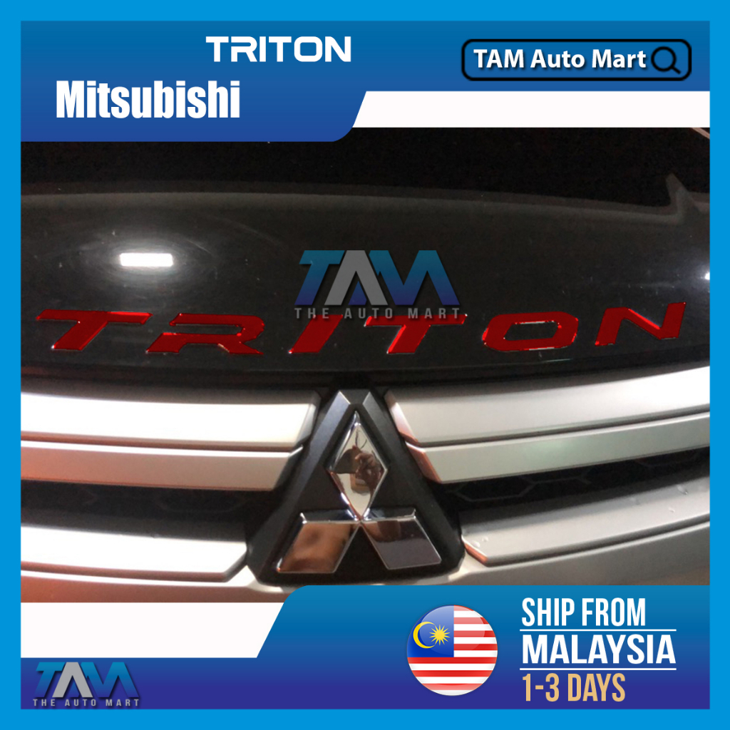 Mitsubishi Triton L200 Front Bonnet Emblem Front Hood Bonnet Logo ...