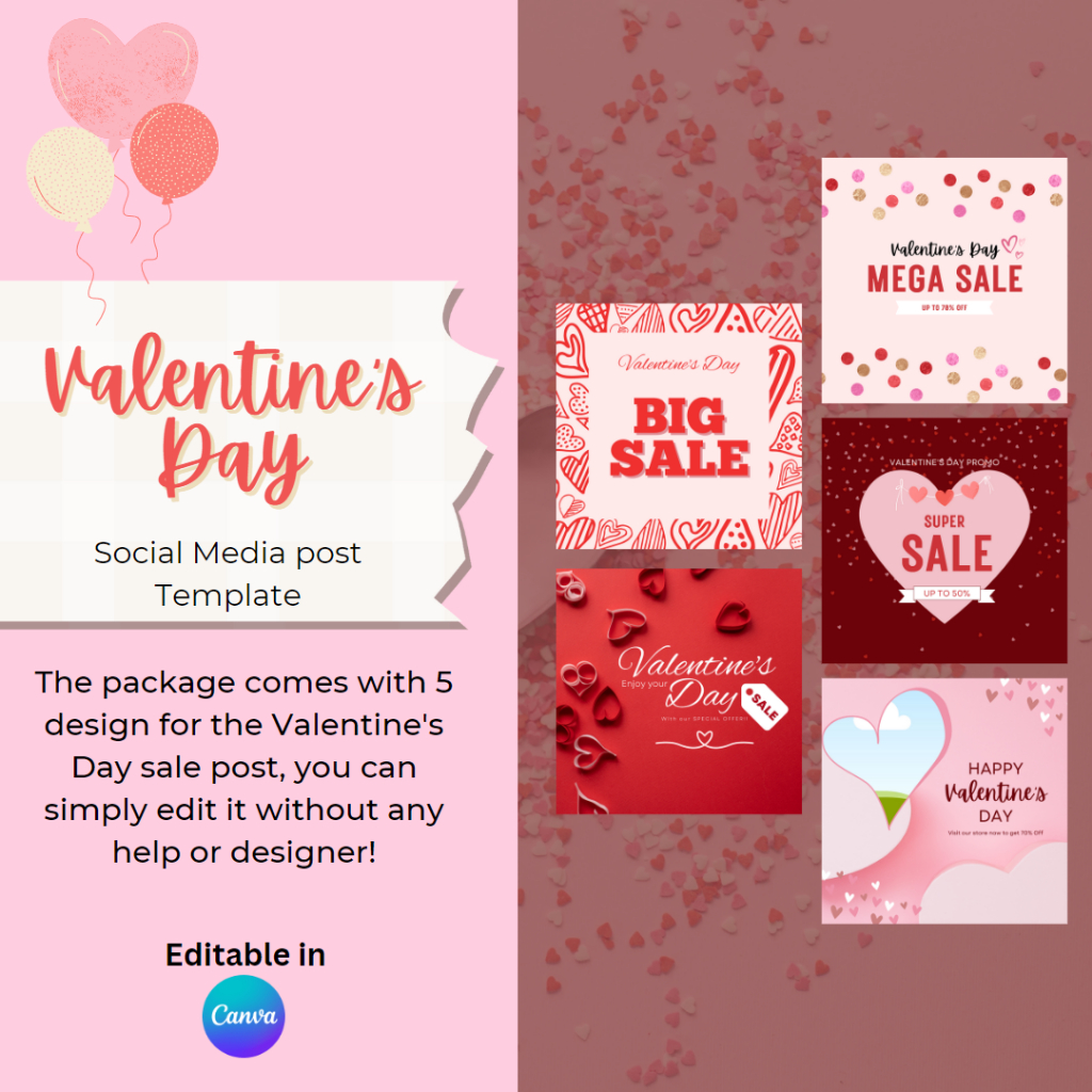 BySolv - Canva Template - VALENTINE'S DAY PROMOTION TEMPLATES FOR ...