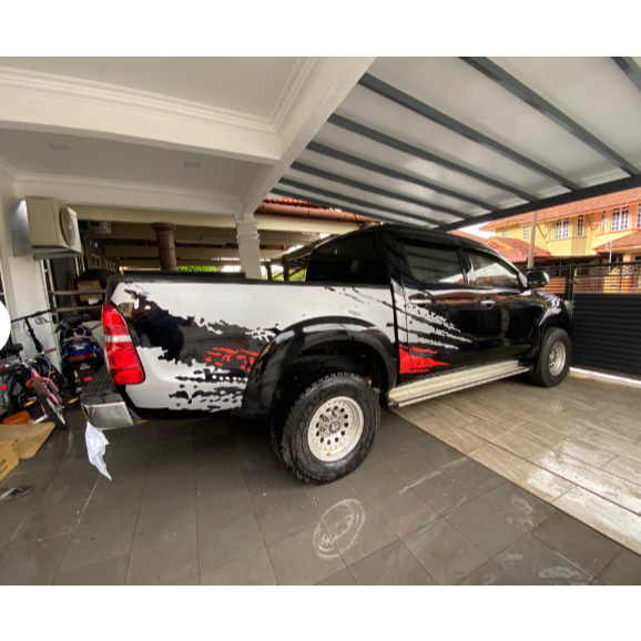 HILUX New Design 2 Sides Body Sticker Vinyl Decal Stickers | Shopee ...
