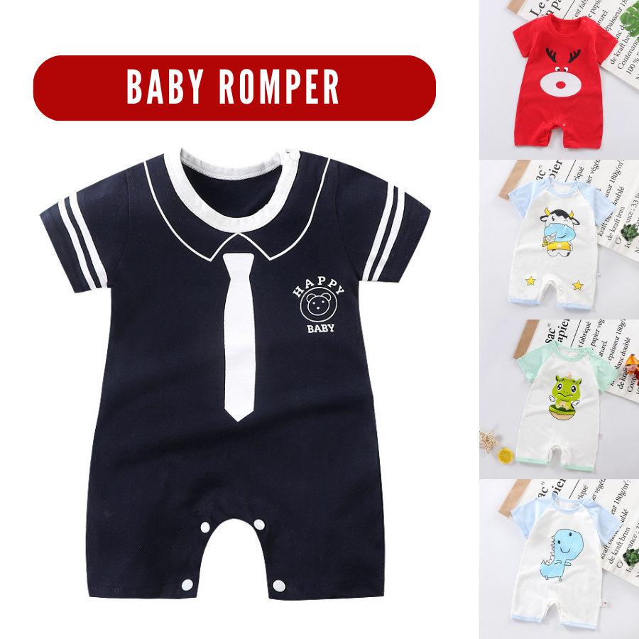0-24M Baby Rompers Design 2 Cotton Short Sleeve Newborn Suit Girl Boy ...