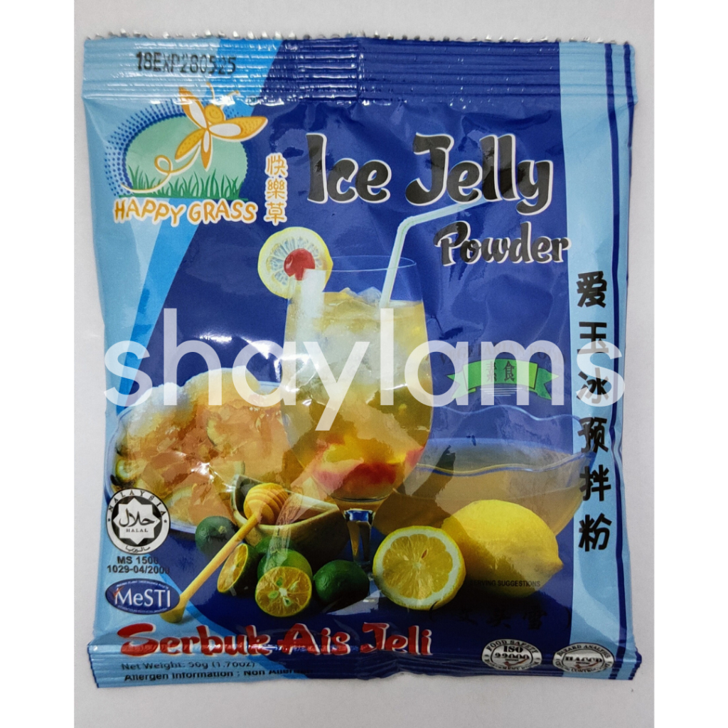 50gm Serbuk Ice Jelly Cocktail HAPPY GRASS | HAPPY GRASS Ice Jelly ...
