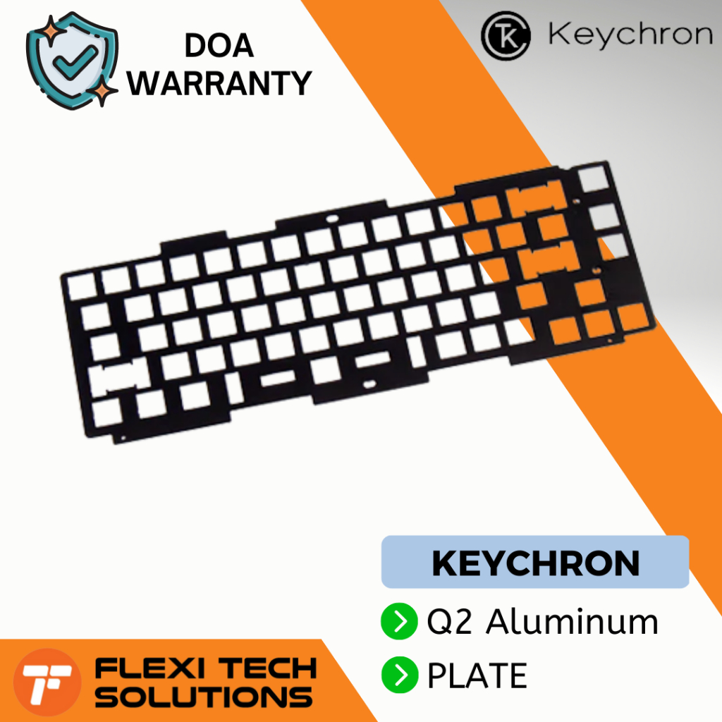Flexi Tech KEYCHRON Q2 Aluminum Plate ANSI Version Keyboard plate ...