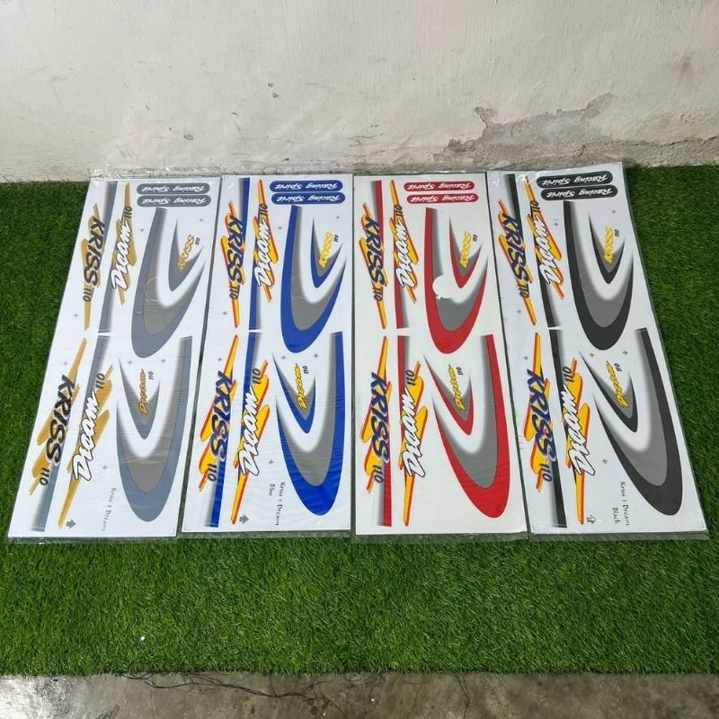Modenas Kriss 1 2 110 100 Stiker sticker body stripe cover set (kriss dream) | Shopee Malaysia