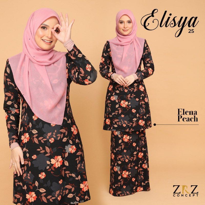 Kurung Ironless | Kurung Elisya 25 | Kurung Tak Payah Gosok | Kurung Muslimah Nursing & Wudhuk ...