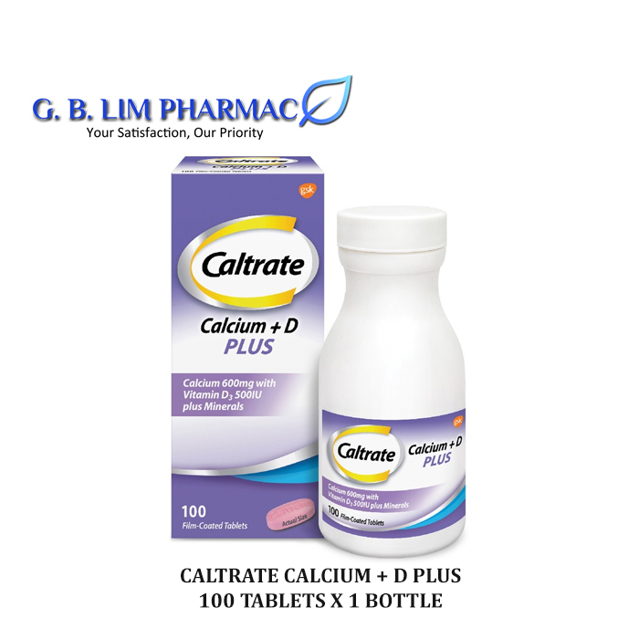 Caltrate Calcium + D Plus 60 TABLETS OR 100 TABLETS ONE BOTTLE (EXP: 31 ...