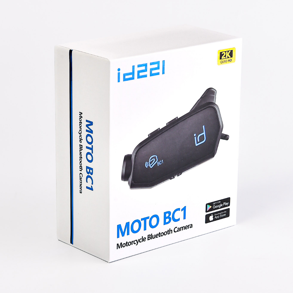 id221 MOTO BC1 Bluetooth communicator intercom video UHD wide angle motorcycle dash cam ...
