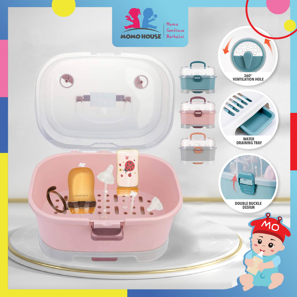 Portable Baby Milk Bottle Storage Box Milk Storage Botol Susu Rak ...