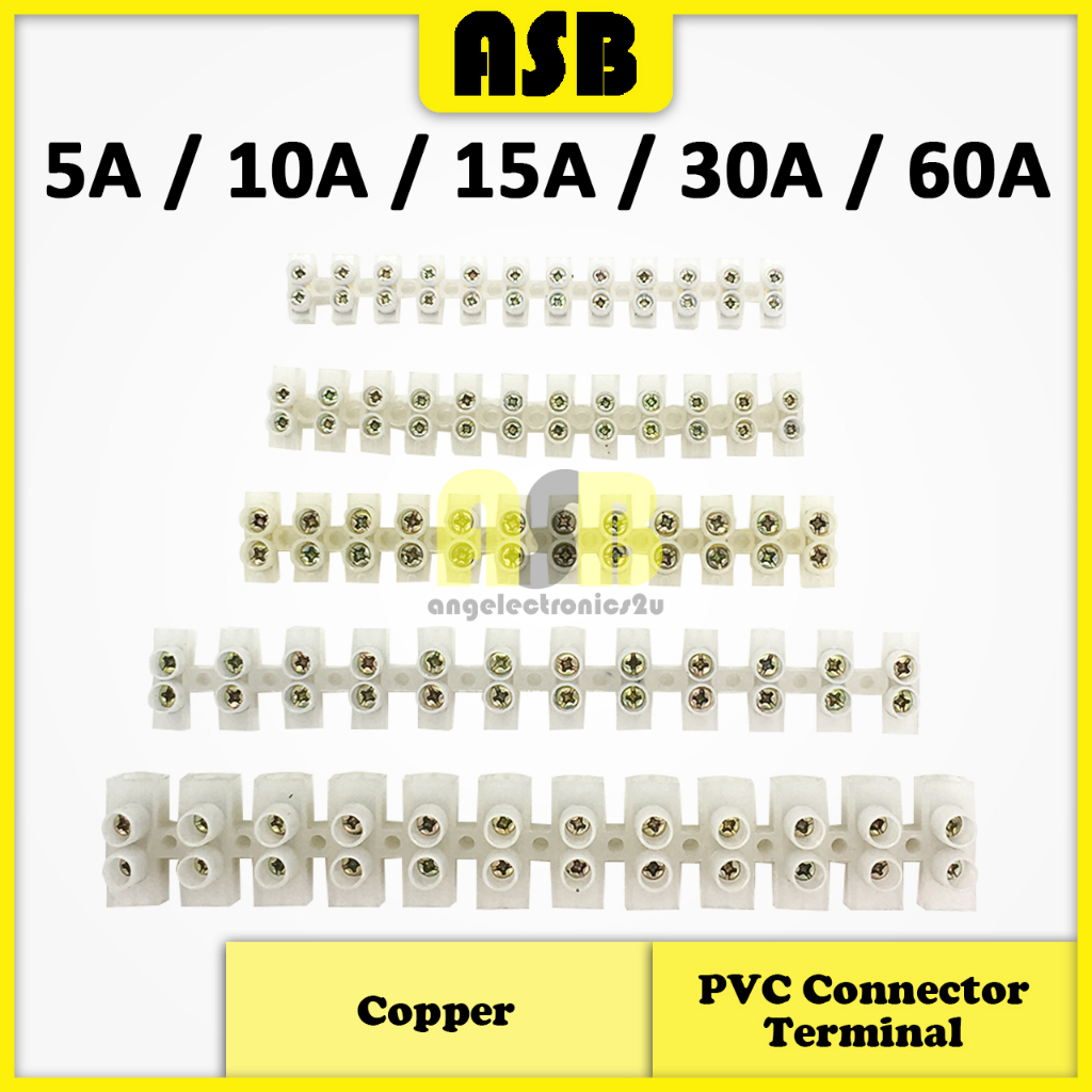 (1pc) PVC Connector Terminal 5A / 10A / 15A / 30A / 60A ( Copper ...