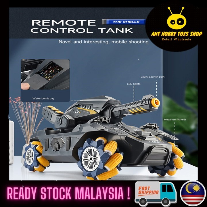 RC Tank Large 3 in 1 Hand GestureStunt Car Launch Water Bomb Remote ...