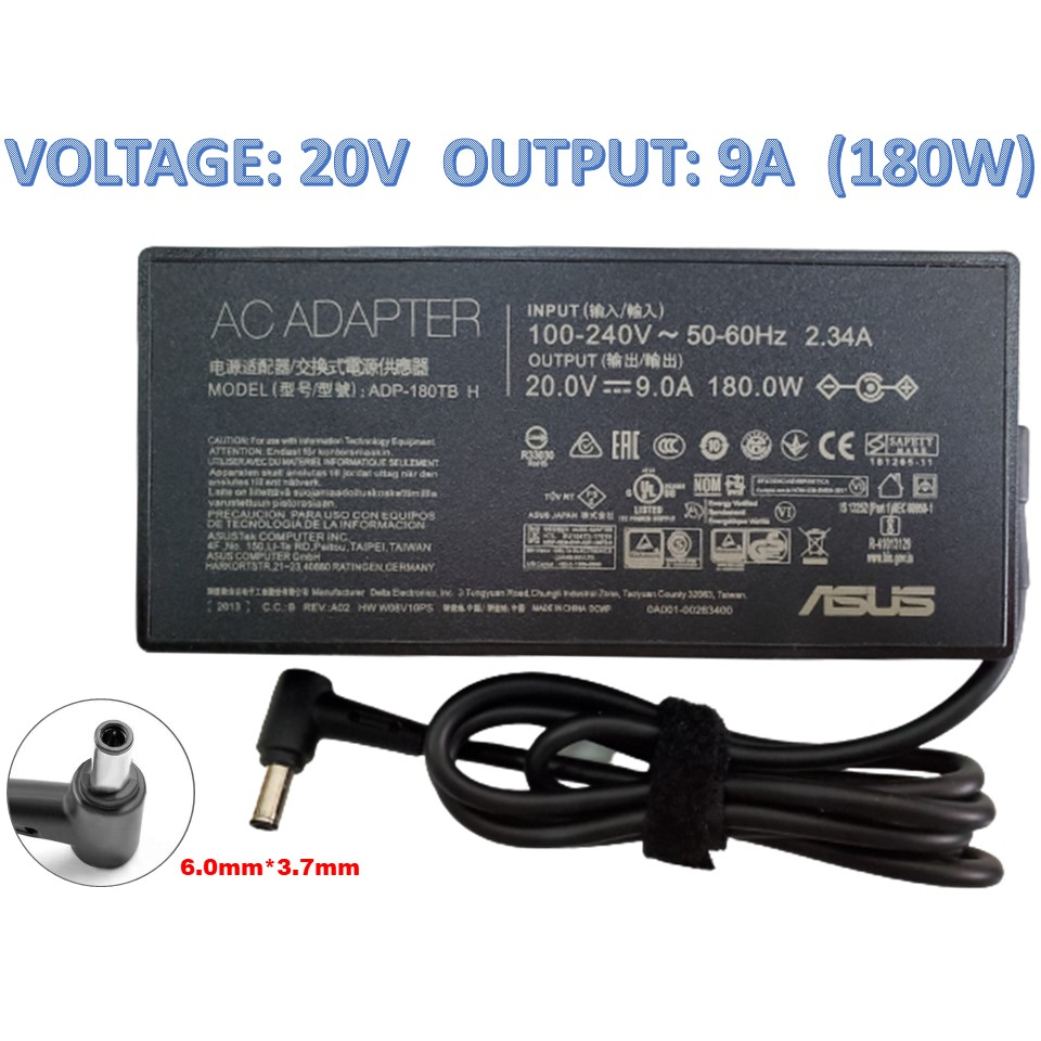 9A 20V 180W Asus ROG Zephyrus G15 GA502 GA502D GA502DU G14 GA401 GA401I ...