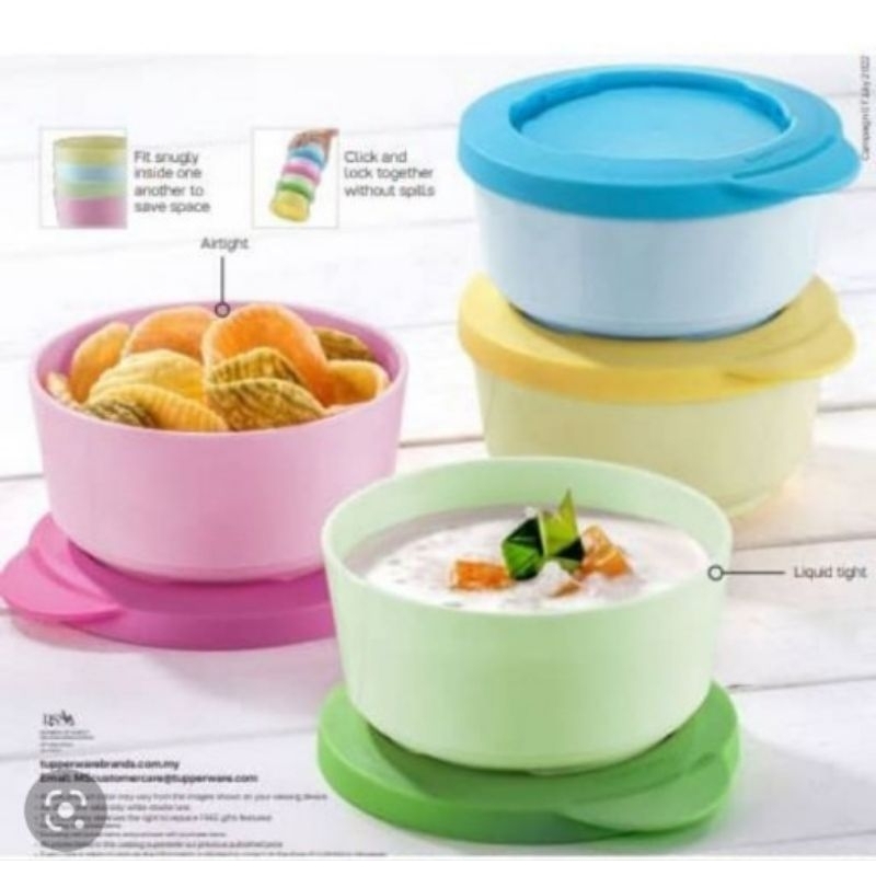 Tupperware Illumina Dessert Bowl 200ml (2) | Shopee Malaysia