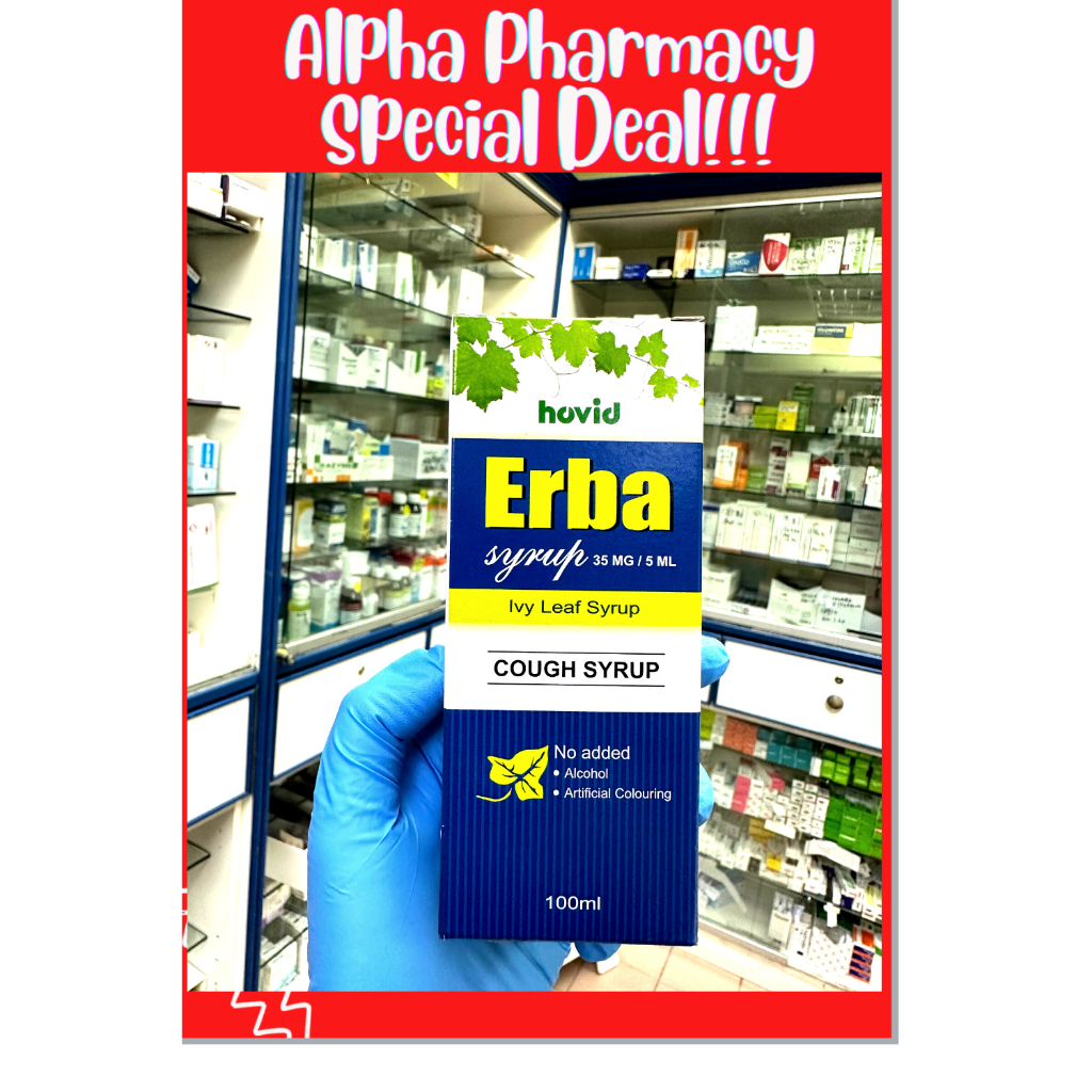 Hovid Erba Ivy Leaf Cough Syrup 35mg / 5ml 100ml [No Added Alcohol ...