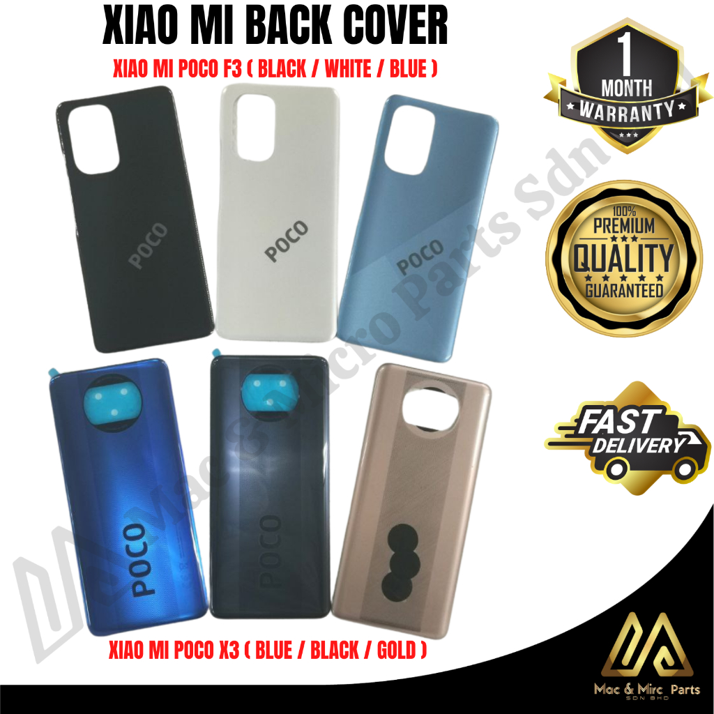 XIAO MI POCO F3 / XIAO MI POCO X3 BACK COVER ( READY STOCK ) | Shopee ...