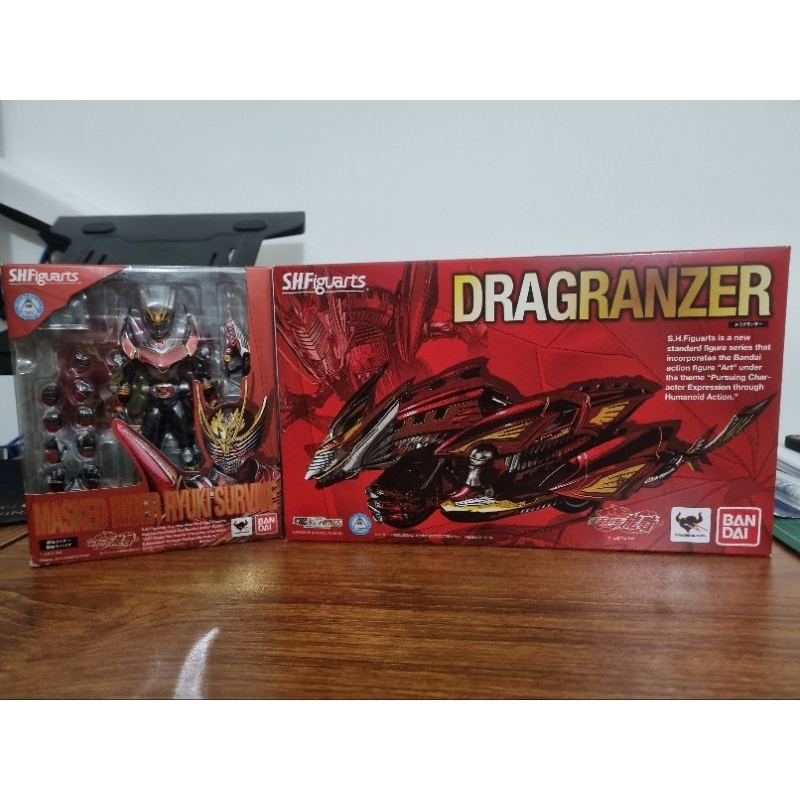 S.H. Figuarts (SHF) Kamen Rider Ryuki Survive & Dragranzer | Shopee ...