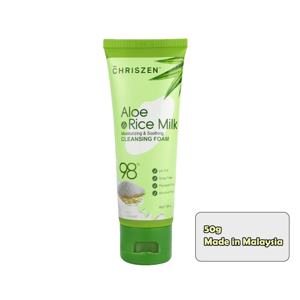 CHRISZEN Aloe Vera & Rice Milk Moisturizing soothing Face Cleansing ...