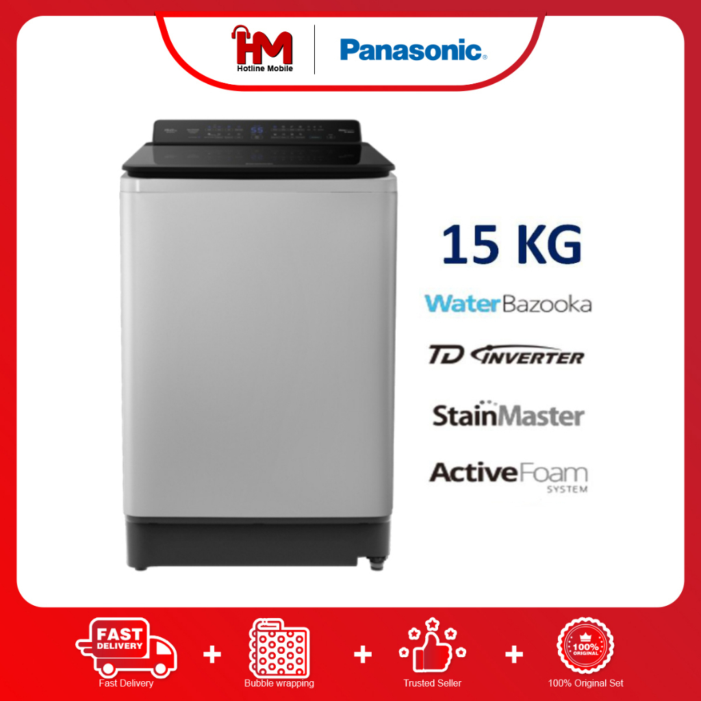 Panasonic NA-FD15X1HRT 15KG Top Load Washing Machine | Shopee Malaysia