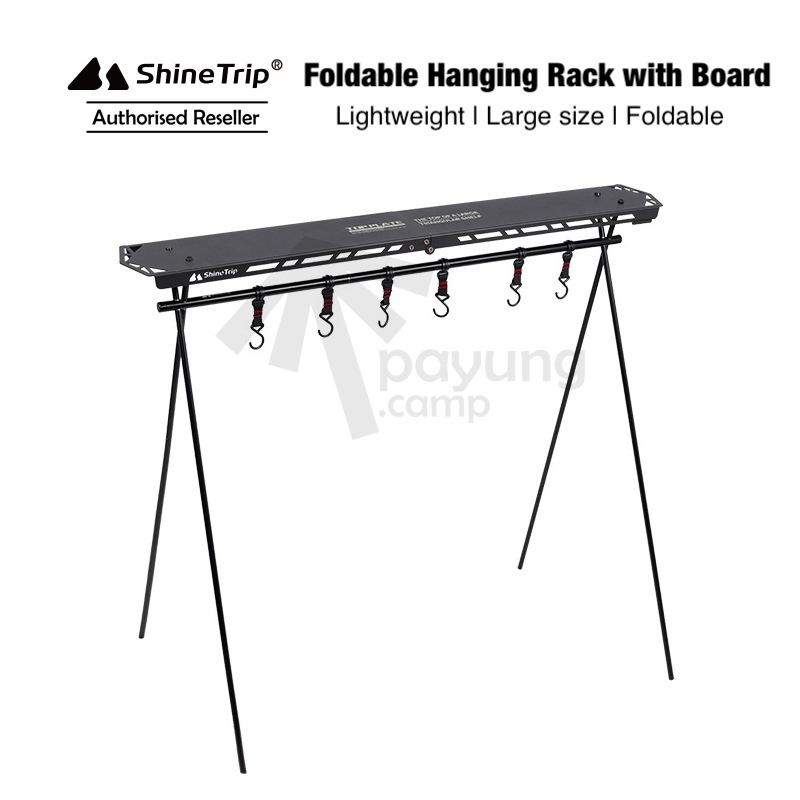 SHINETRIP Outdoor Aluminum Alloy Large Foldable Hanging Rack with ...