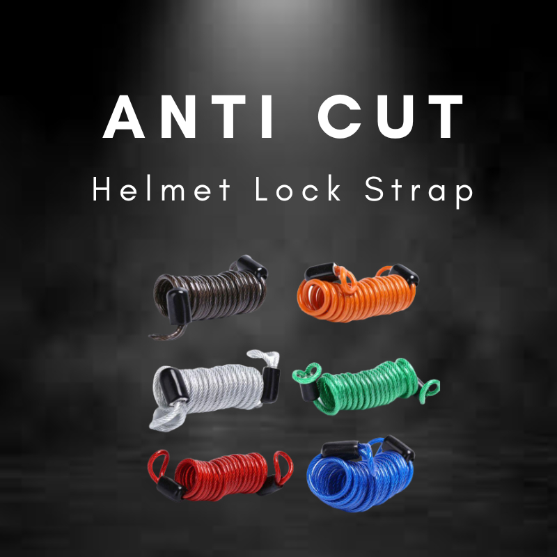 [Ready Stock] Helmet Lock Strap//Helmet Safety Lock//Anti-Theft, anti ...