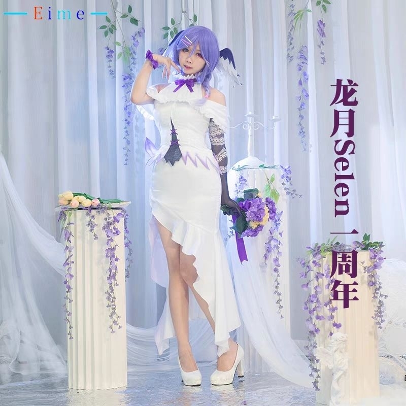 Nijisanji cosplay selen tatsuki 龙月 first anniversary second wave OBSYDIA nijsanji EN vtuber ...