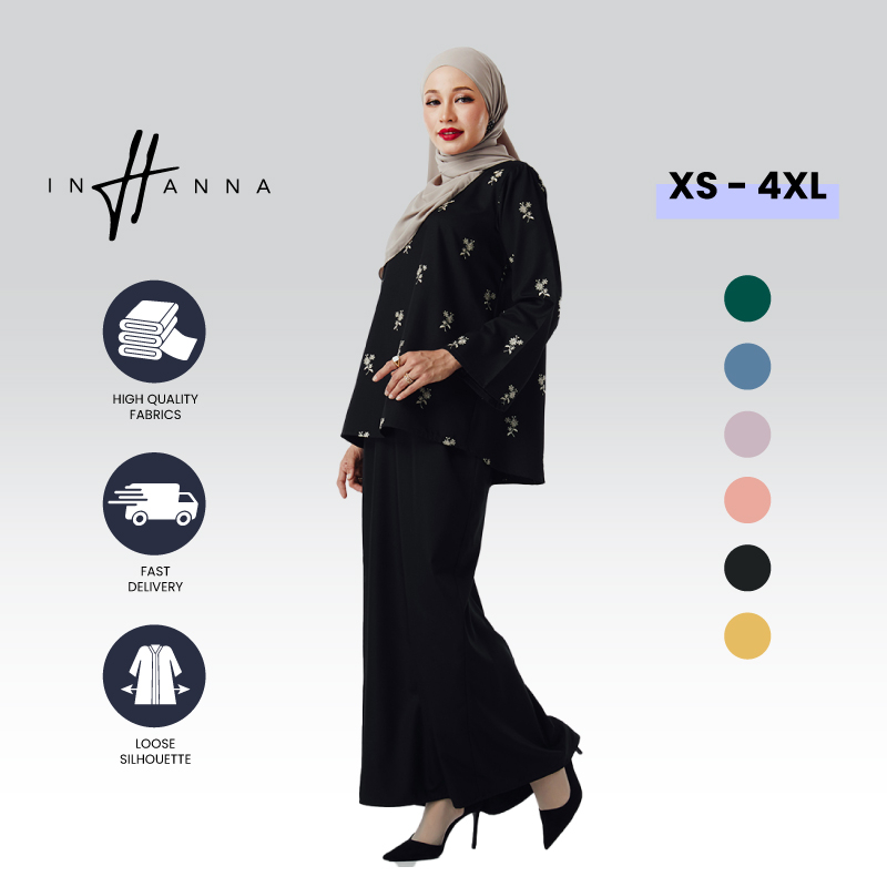 INHANNA Ivy Embroidered Kurung Kedah | Shopee Malaysia