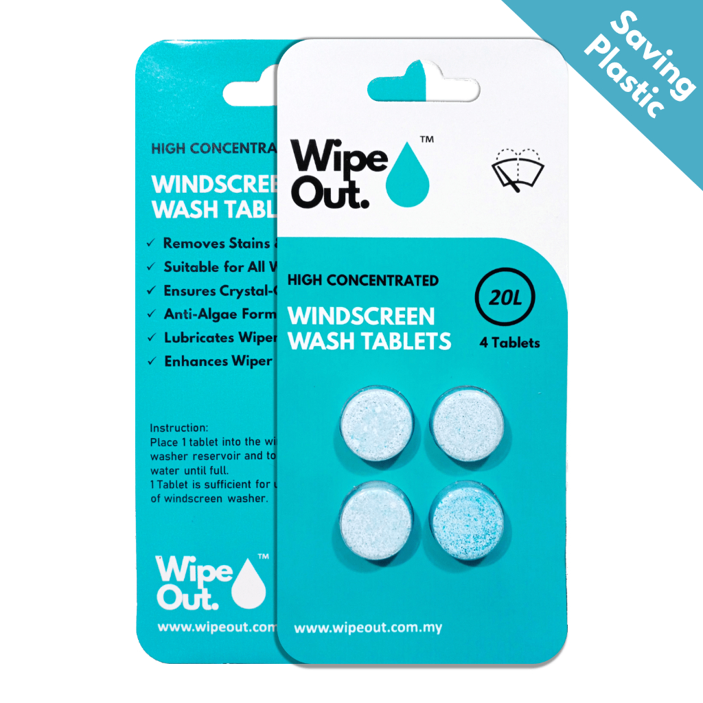 WipeOut High Concentrated Windscreen Wash Tablet / Wiper Fluid ...