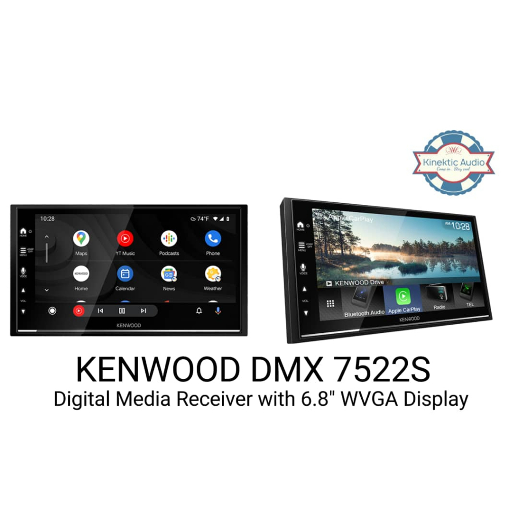 KENWOOD DMX7522S - Digital Media Receiver with 6.8" WVGA Display / Wired & Wireless Apple ...