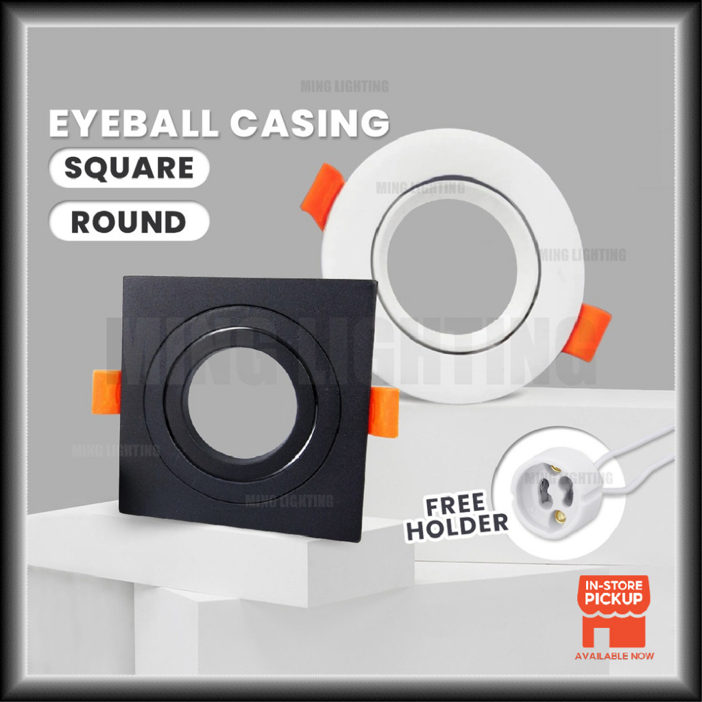 LED 7W GU10 Eyeball Casing MR16 Bulb Frame Downlight Ceiling Down Light ...