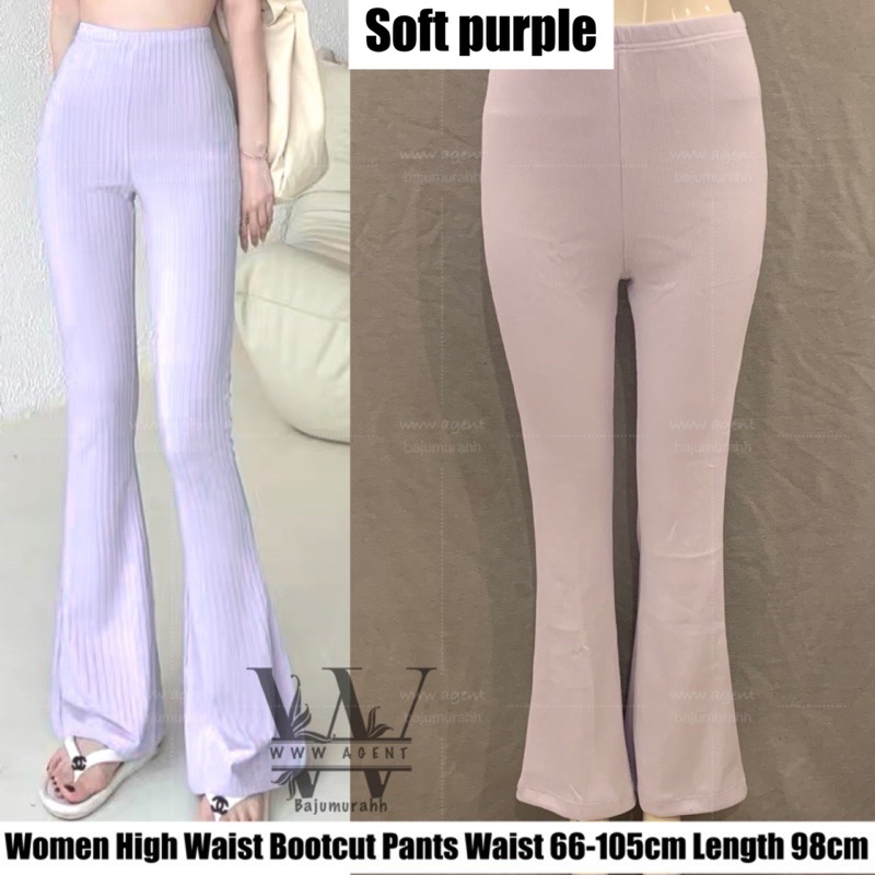 New Design🔥Women High Waist Bootcut Pants Flare Wide Leg Trousers Bell ...