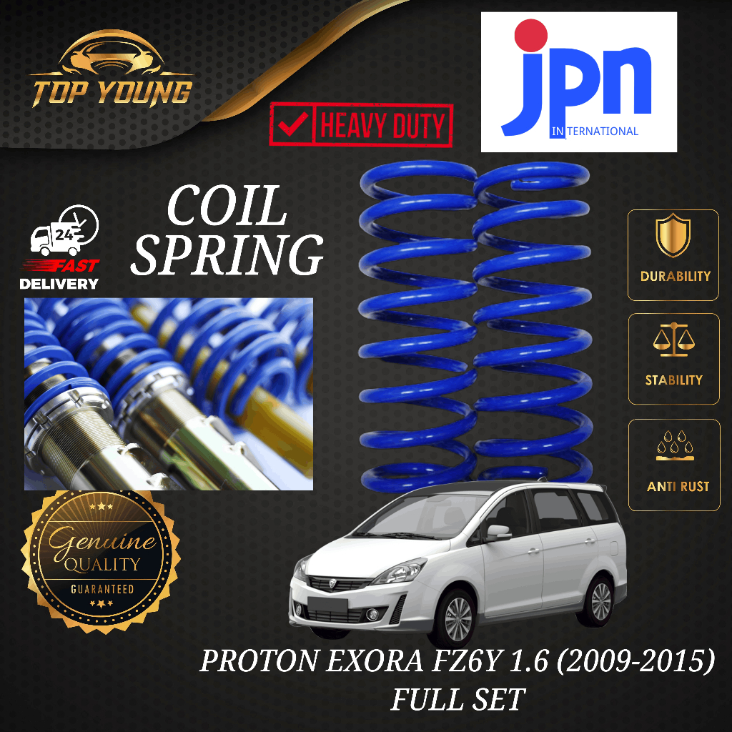 PROTON EXORA FZ6Y 1.6 2009~2015 FULL SET FRONT & REAR ORIGINAL JPN COIL ...
