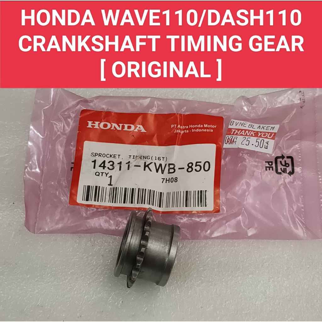 WAVE110/DASH110 [ ORIGINAL ] CRANK SHAFT TIMING GEAR | Shopee Malaysia