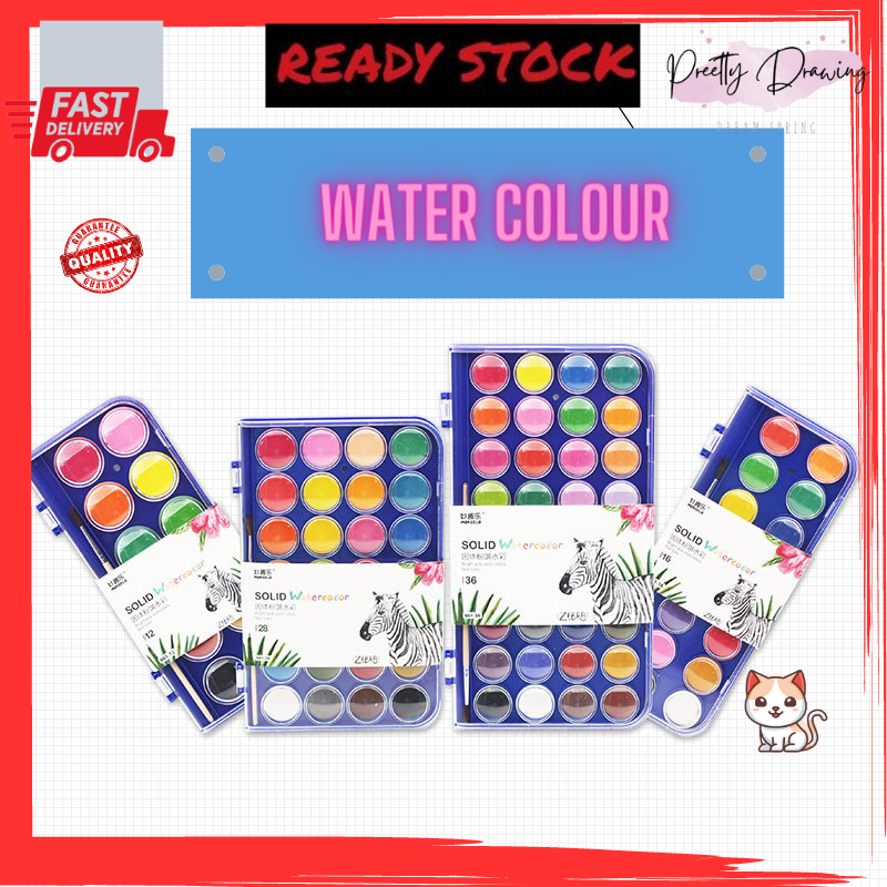 Water Color Cat Air Painting Set With Brush Berus / Water Colour Artist ...